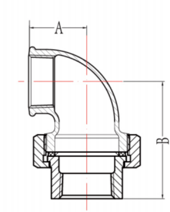 BSP Union Elbows Flat Seat Fig.95 - Jianzhi Pipe Fittings