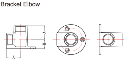 Black Bracket Elbow Fig.471 - Jianzhi Pipe Fittings