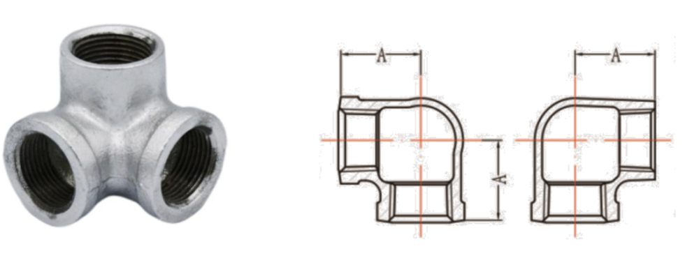 Threaded Pipe Fittings Side Outlet Elbow Fig.1221 - Jianzhi Pipe Fittings